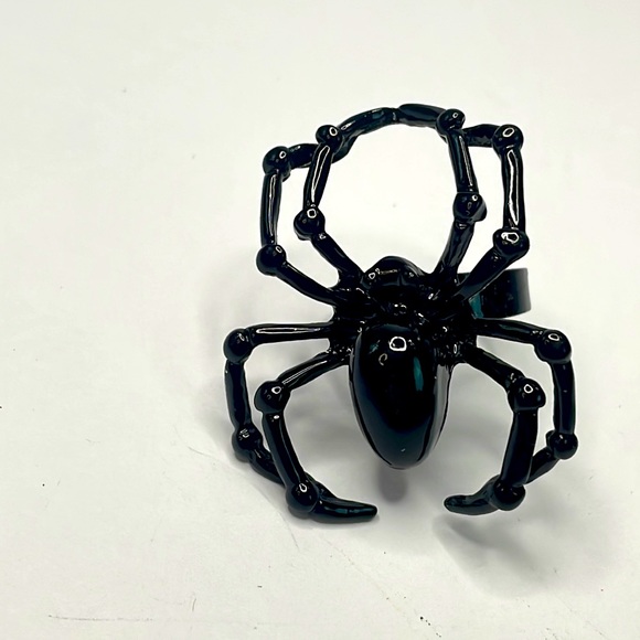 unbranded | Jewelry | Large Metal Black Widow Spider Ring Halloween ...